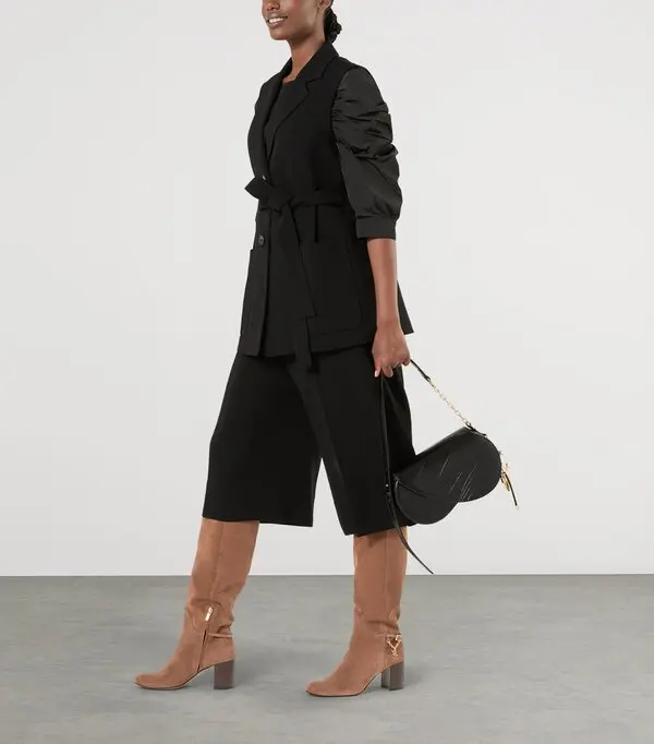 Marina Rinaldi Sleeveless Belted Blazer