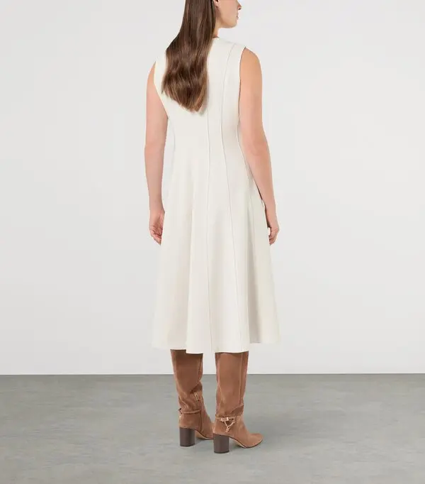 Marina Rinaldi Paneled A-line Midi Dress