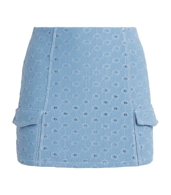 Devon Windsor Romina Mini Skirt - Blue