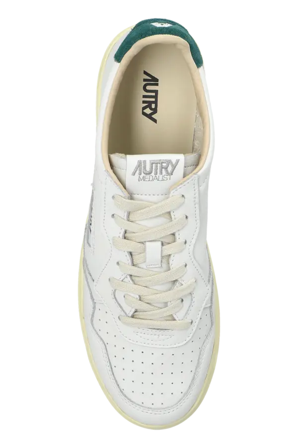 AUTRY Medalist Low Top Lace Up Sneakers - White
