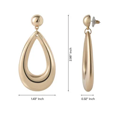 Jessica Simpson Large Teardrop Earrings