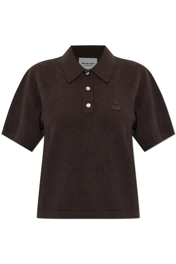 MARANT ETOILE Polo 'althea - Brown