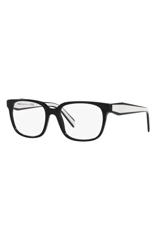 Prada 55mm Rectangular Optical Glasses