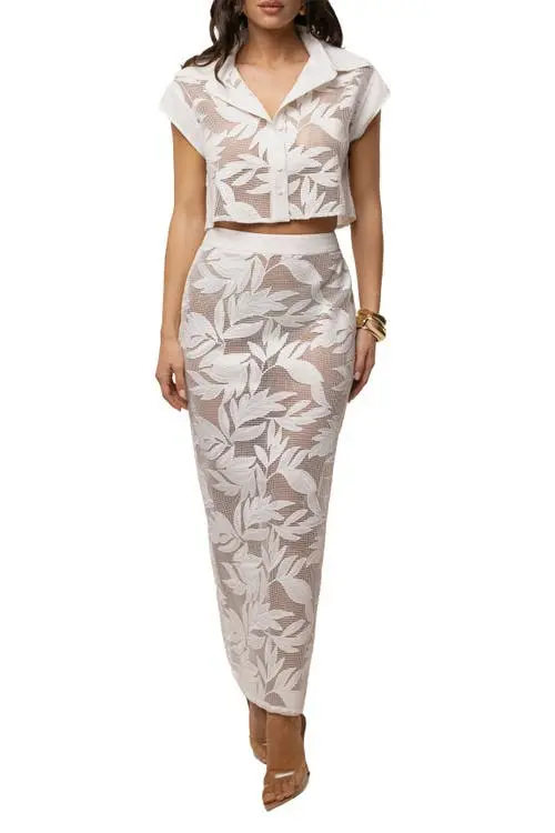 JLUXLABEL Bali Nights Embroidered Skirt