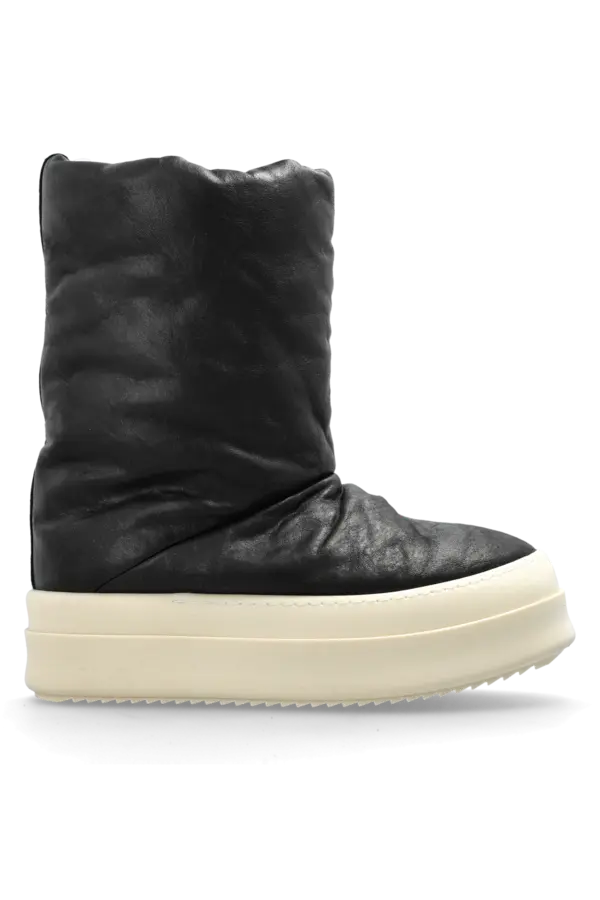 Rick Owens Mega Bumper Lunar' Platform Snow Boots - Black