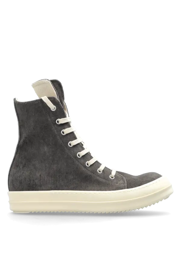 Rick Owens High-top Sports Shoes ‘vegan Sneaks - Grey
