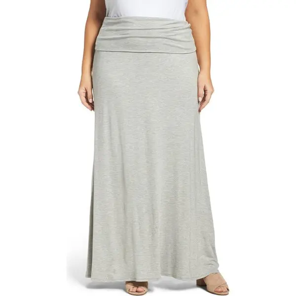 Loveappella Fold Over Maxi Skirt