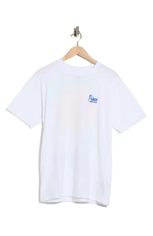 PRINCE Logo Print Graphic T-shirt - White