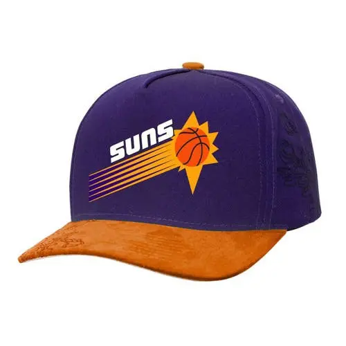 Mitchell & Ness Orange Phoenix Suns May Flowers Adjustable Hat - Purple