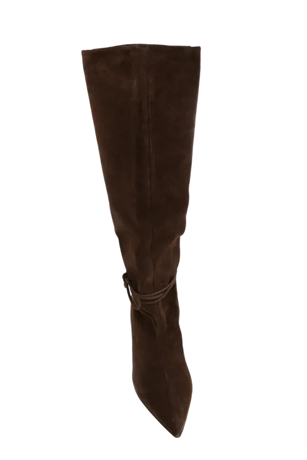ODISSI Suede Wedge Heel Boots