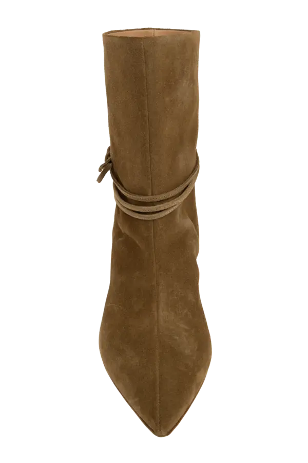 ODISSI Suede Wedge Ankle Boots