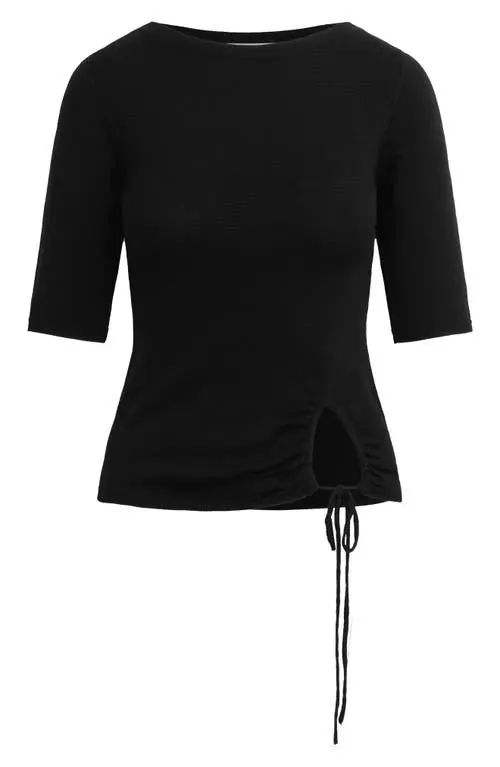 FAVORITE DAUGHTER Side Eye Wool Top