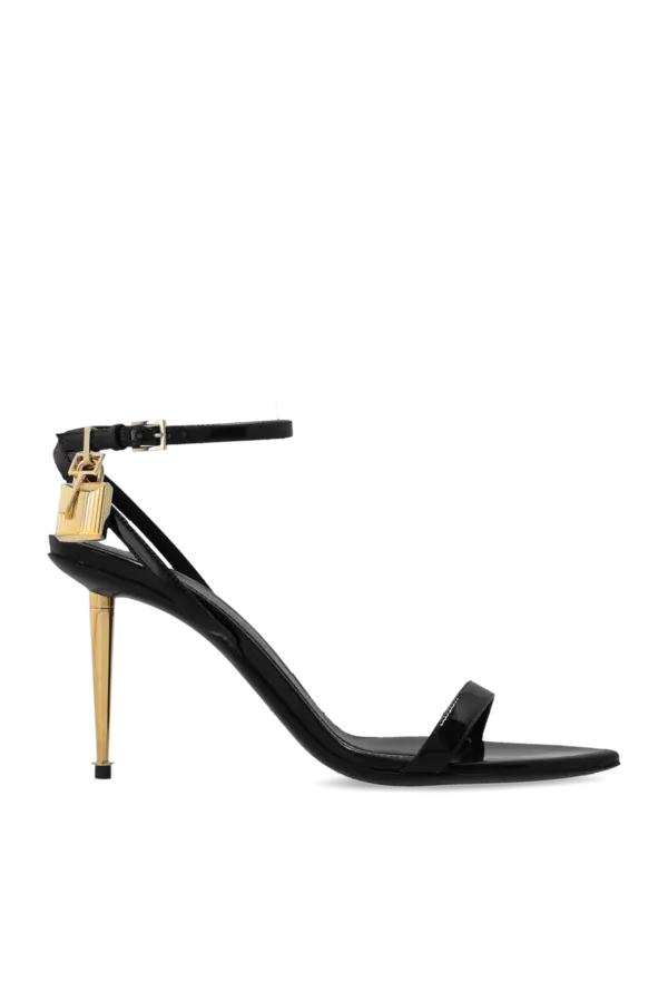 TOM FORD Leather Heeled Sandals - Black
