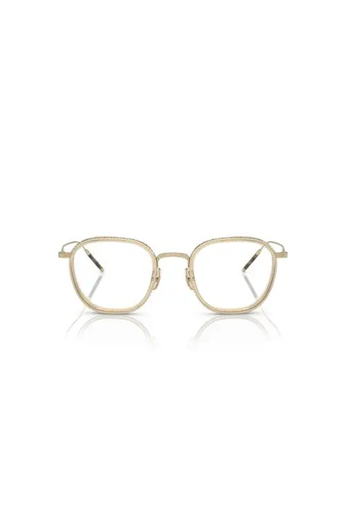 Oliver Spencer Rectangle Titanium Full Rim Eyeglasses