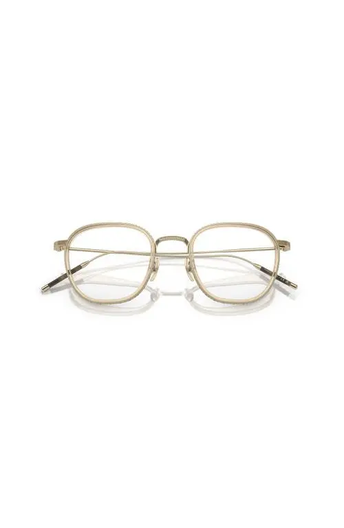 Oliver Spencer Rectangle Titanium Full Rim Eyeglasses