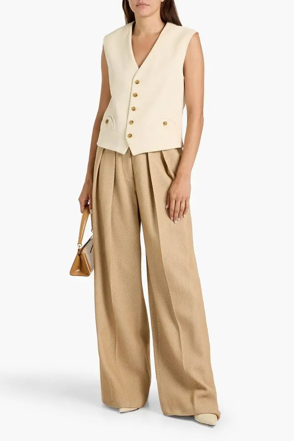 BLAZÉ MILANO Amara Cotton-corduroy Vest