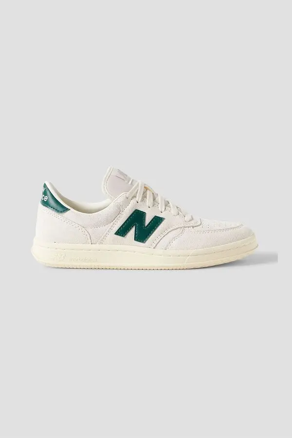 NEW BALANCE T500 Leathertrimmed Suede Sneakers