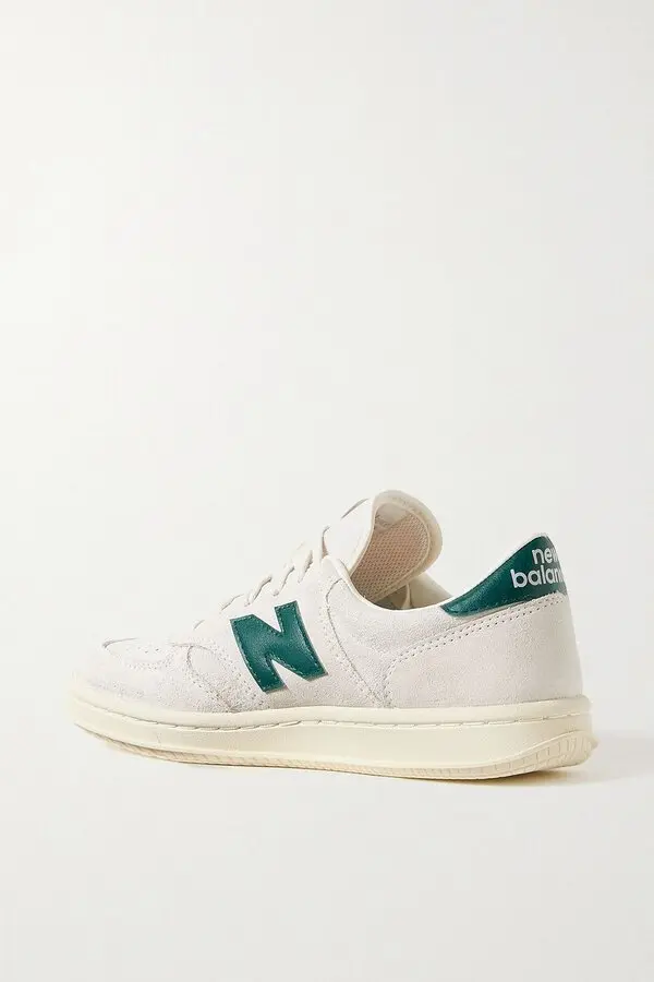 NEW BALANCE T500 Leathertrimmed Suede Sneakers