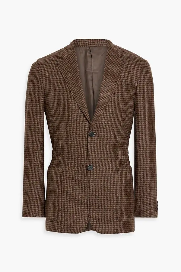 Canali Houndstooth Cuprotweed Blazer