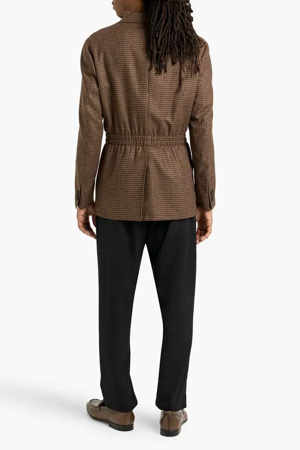 Canali Houndstooth Cuprotweed Blazer