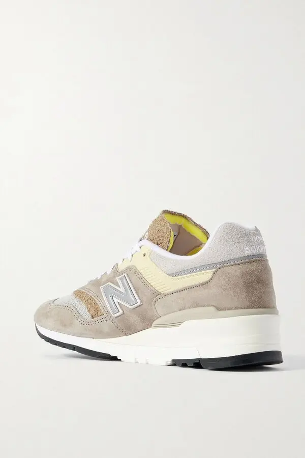 NEW BALANCE 997 Suede And Mesh Sneakers - Beige