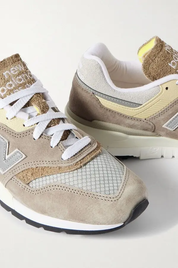 NEW BALANCE 997 Suede And Mesh Sneakers - Beige