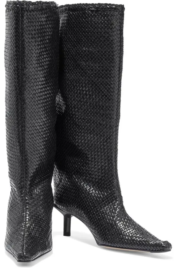 MIISTA Sandy Woven Leather Boots