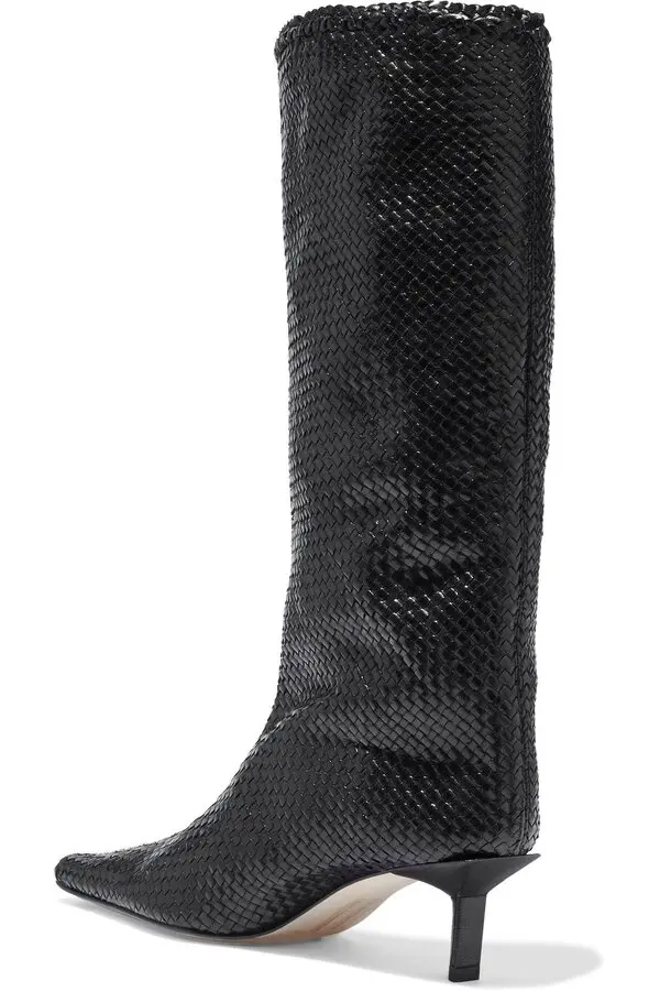 MIISTA Sandy Woven Leather Boots