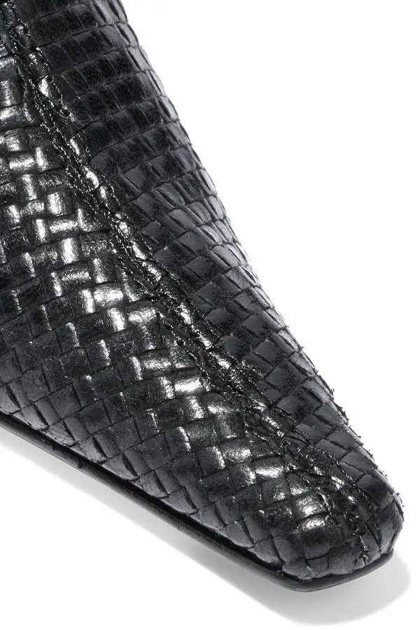MIISTA Sandy Woven Leather Boots
