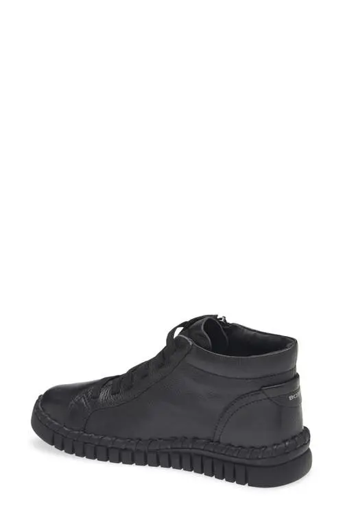 BOTTERO Leather High Top Sneaker With Side Zip