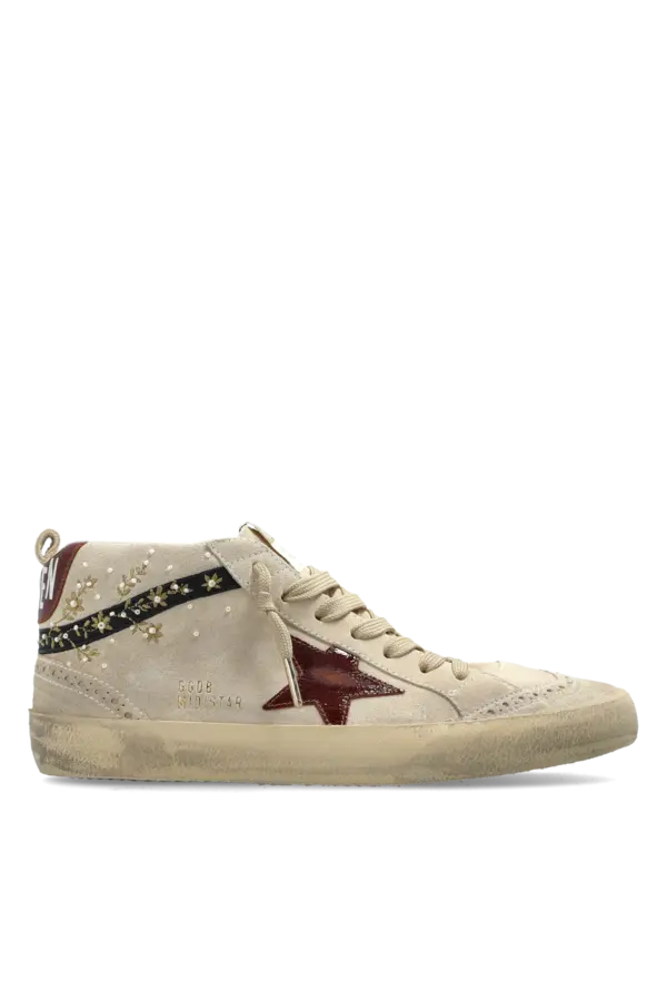 GOLDEN GOOSE Mid Star Classic Lace-up Sneakers - Beige