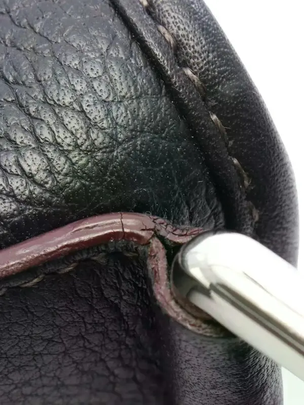 Loewe 2000-2010 Leather Anagram Crossbody Bag