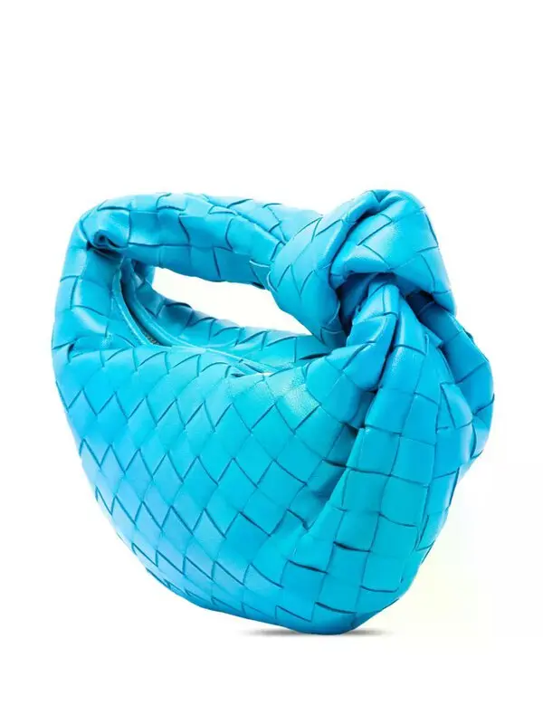 Bottega Veneta 2012-2026 Mini Nappa Intrecciato Jodie Hobo Bag - Blue