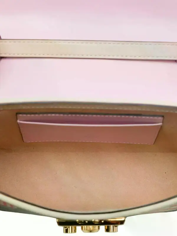 Gucci Mini Gg Supreme Monogram Les Pommes Padlock Satchel