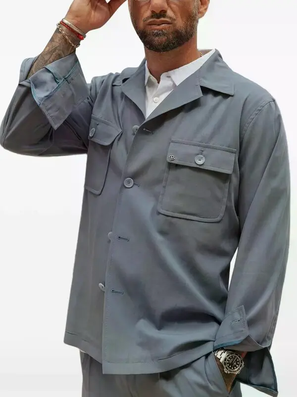 Tagliatore Barrow Patch-pocket Shirt Jacket