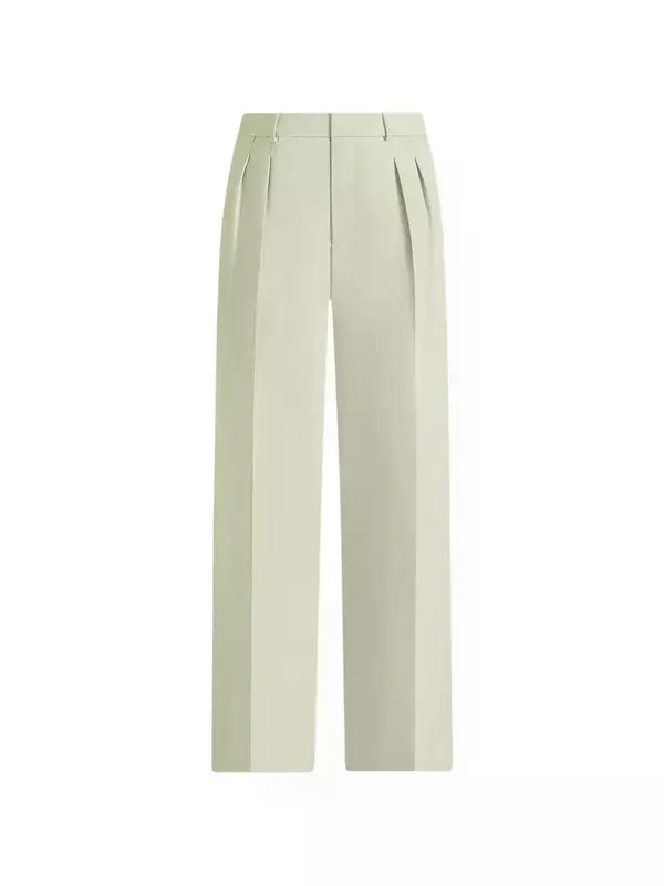Manière De Voir Tailored Twin Pleat Trousers - Green
