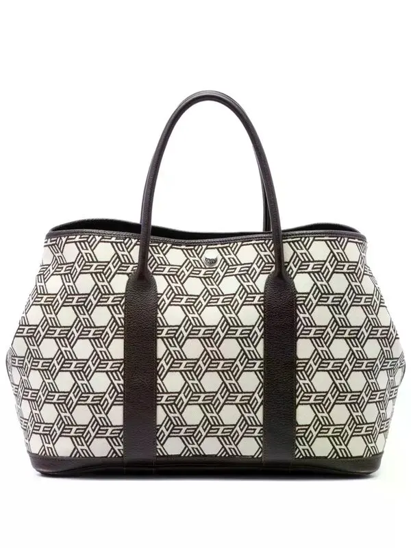 Hermès Toile So H And Negonda Garden Party 36 Tote Bag - White