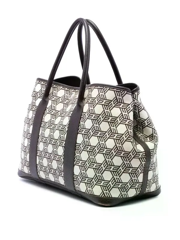Hermès Toile So H And Negonda Garden Party 36 Tote Bag - White