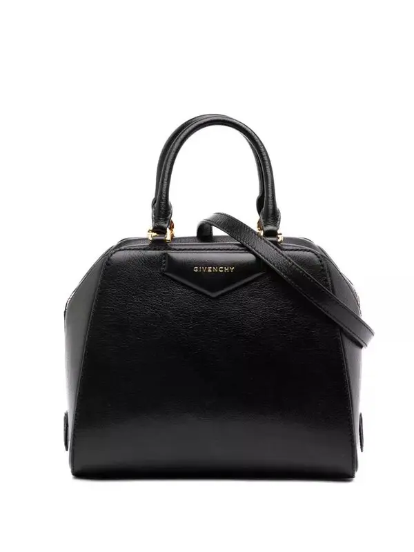 Givenchy 2024 Mini Leather Antigona Cube Satchel - Black
