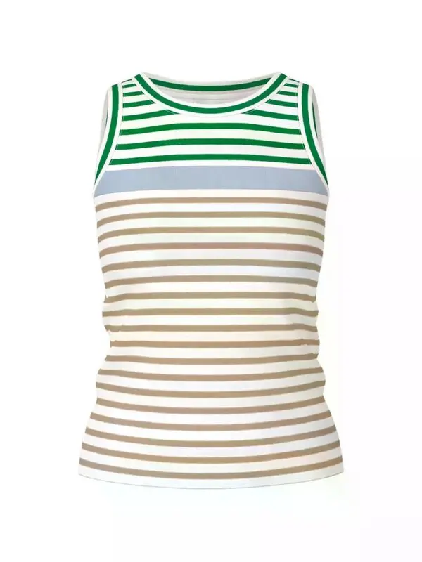 MARCCAIN Ringel Striped Sleeveless Top