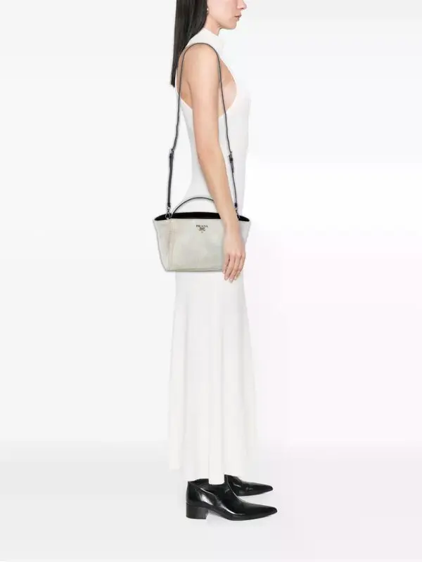 Prada 2010-2026 Linen Blend Satchel
