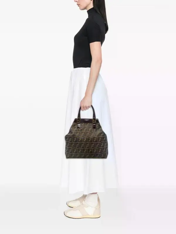 Fendi 20th Century Zucca Canvas Tote Bag