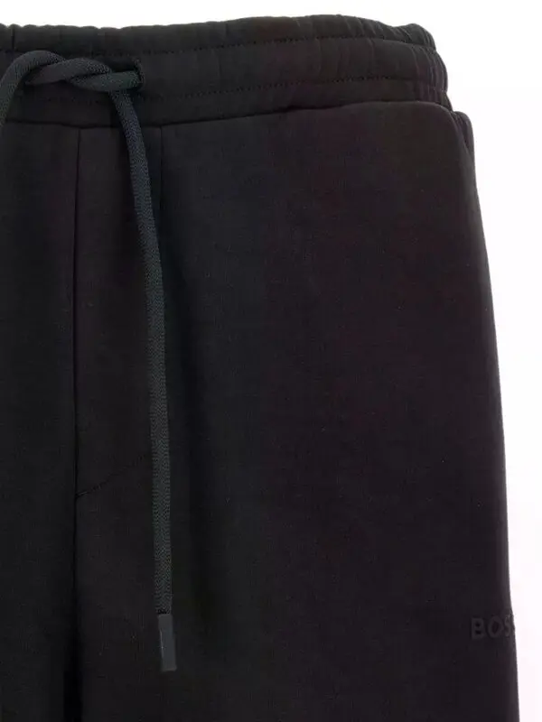 BOSS Hadiko Stretch-cotton Track Pants With Puff-print Logo