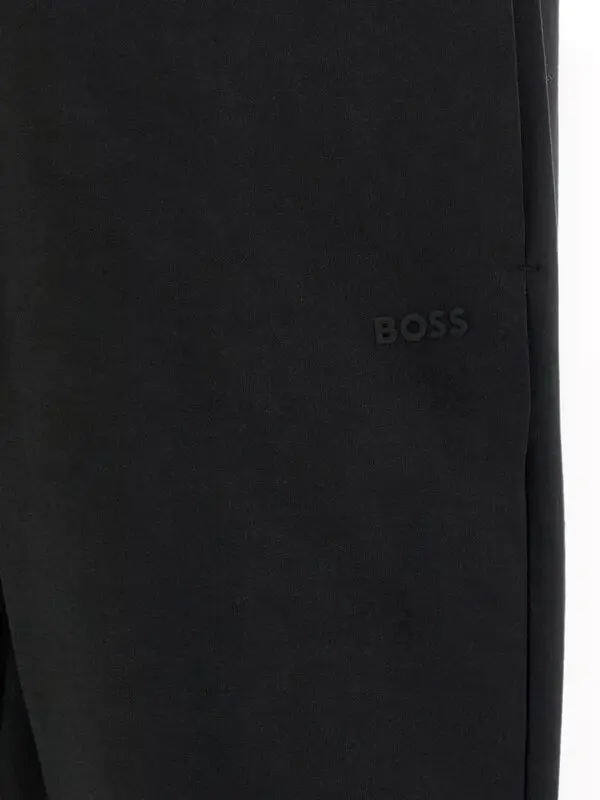 BOSS Hadiko Stretch-cotton Track Pants With Puff-print Logo