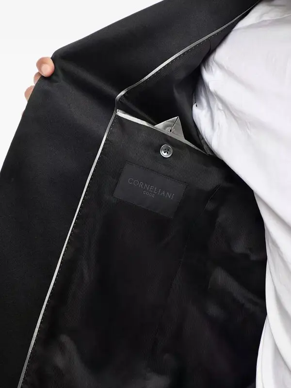 Corneliani Peak-lapel Velvet Suit Jacket