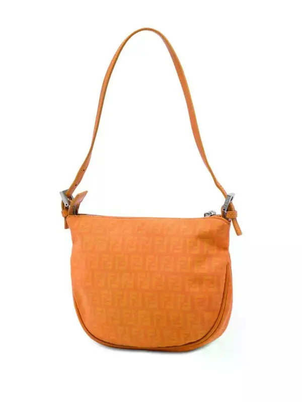 Fendi Zucchino Canvas Hobo Shoulder Bag