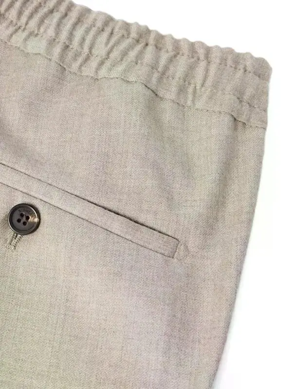 SLOWEAR Pleated Drawstring-waist Trousers