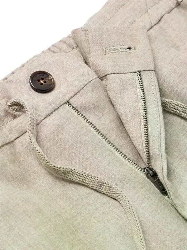 SLOWEAR Pleated Drawstring-waist Trousers