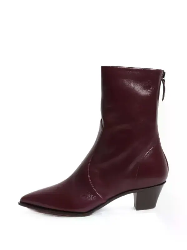 AQUAZZURA Brunswick Leather Ankle Boots