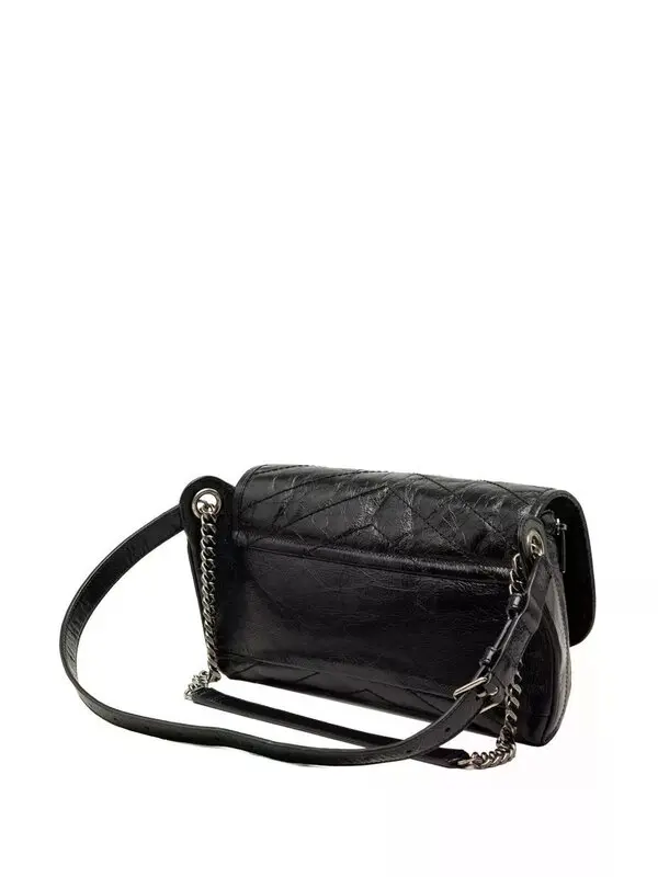 Saint Laurent 2019 Crinkled Calfskin Monogram Niki Belt Bag